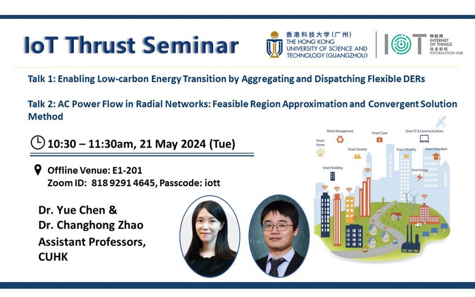 Iot Thrust Seminar Talk 1 Enabling Low Carbon Energy Transition By